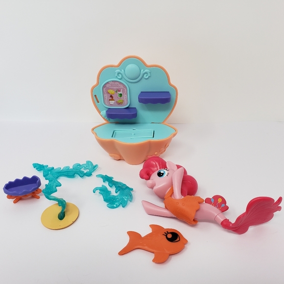 Toys | My Little Pony Pinkie Pie Mermaid Under The Sea Cafe Playset ...
